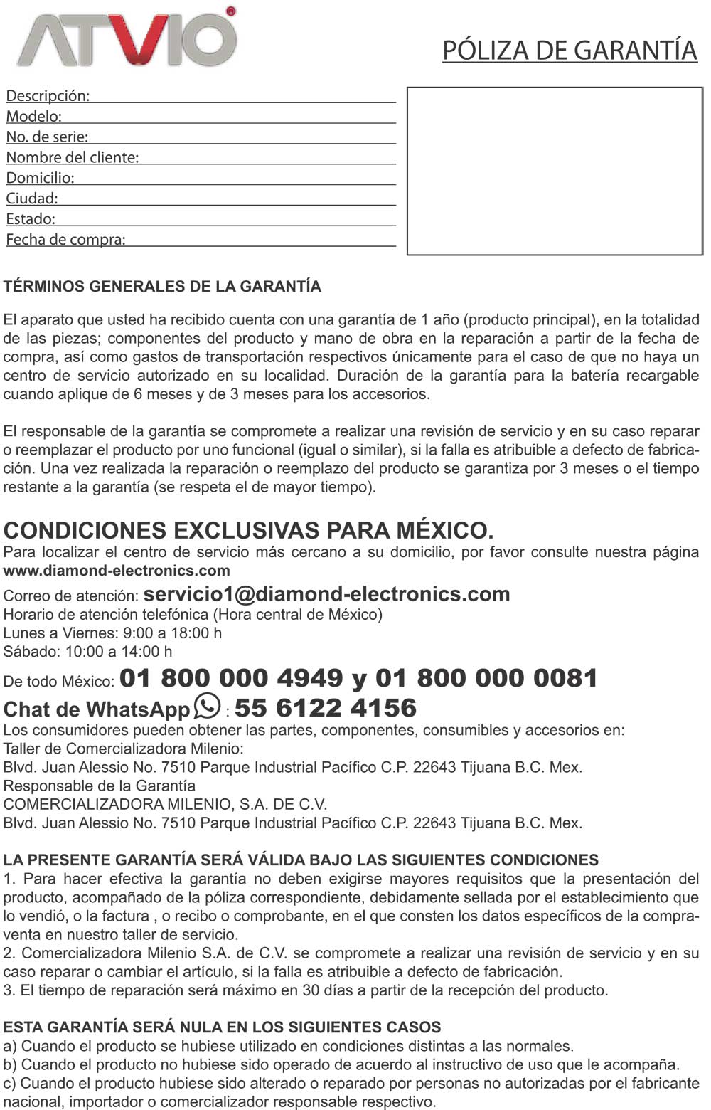 📺︎ Marca ATVIO TV | Profeco + Estudio de Calidad